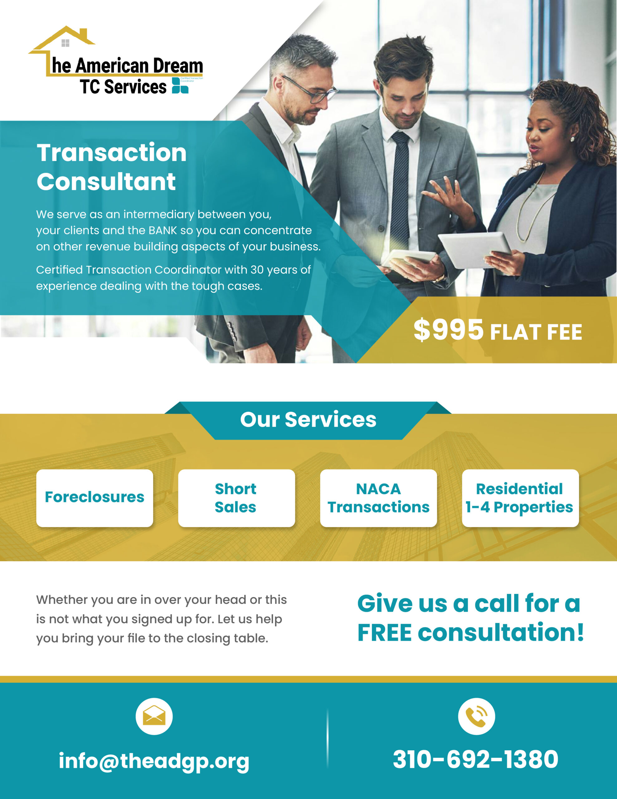 Transaction Coordinator – The American Dream Grant Program